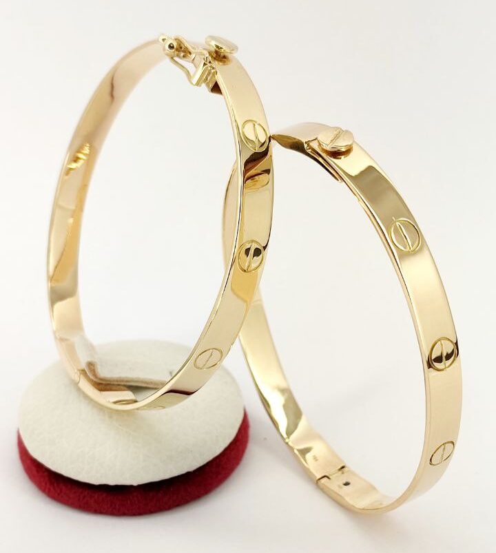 Pulsera tipo Cartier Love 18kt - Joyas Villa de Oro